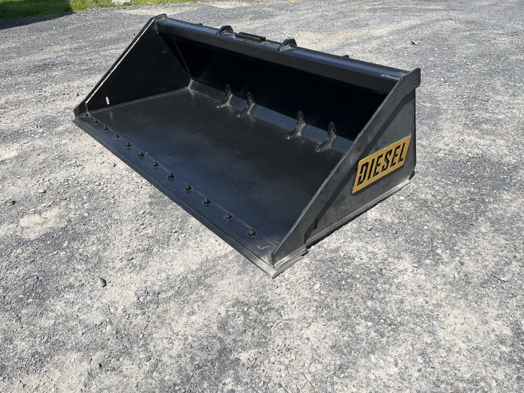 76" Heavy Duty Low Profile Skid Steer Bucket - Diesel Equipment