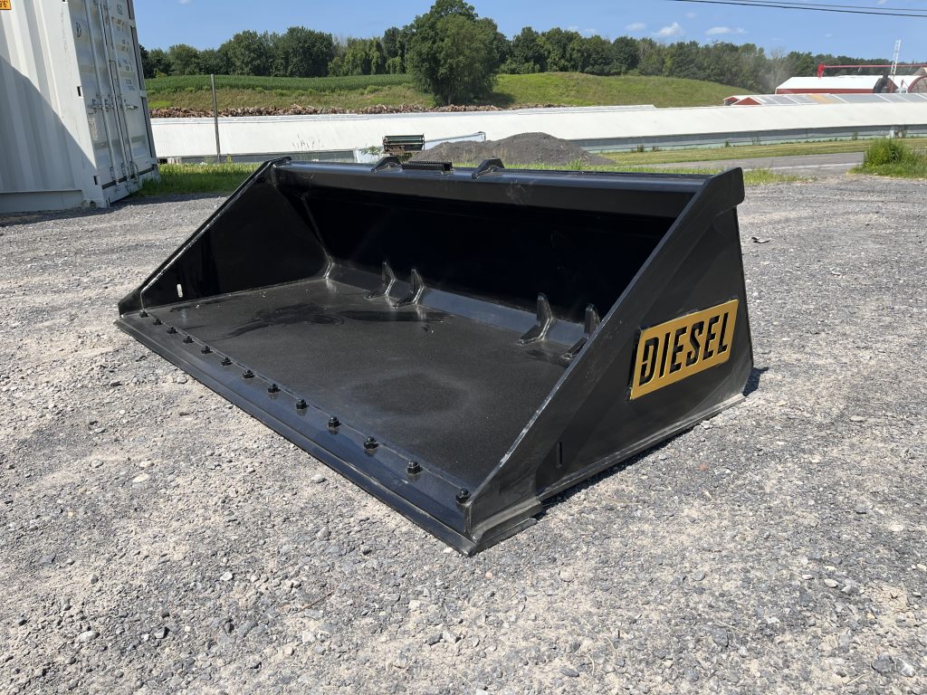 80" Heavy Duty Low Profile Skid Steer Bucket - Diesel Equipment