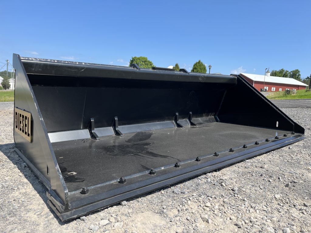 80" Heavy Duty Low Profile Skid Steer Bucket - Diesel Equipment