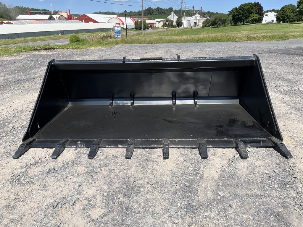 76" Heavy Duty Low Profile Skid Steer Tooth Bucket - Diesel Equipment