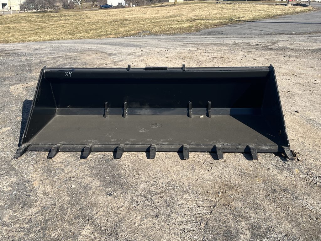 84" Heavy Duty Low Profile Skid Steer Tooth Bucket - Diesel Equipment