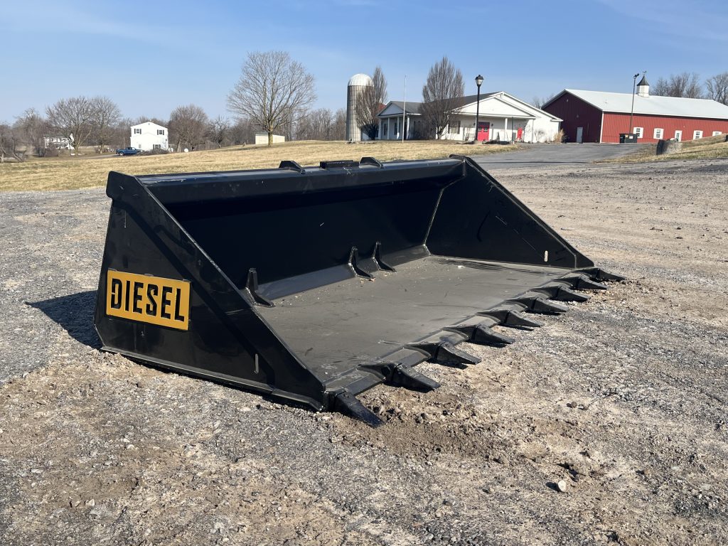 80" Heavy Duty Low Profile Skid Steer Tooth Bucket - Diesel Equipment
