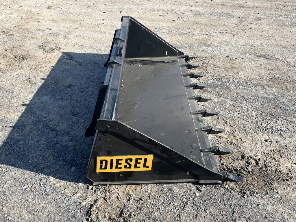 80" Heavy Duty Low Profile Skid Steer Tooth Bucket - Diesel Equipment